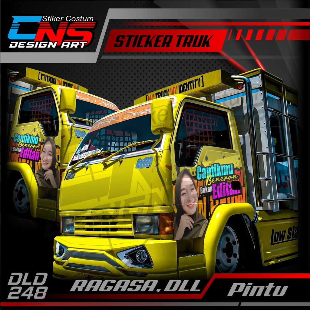 Jual Stiker Pintu Depan RAGASA Kanan Kiri Custom Foto Cewek Cantik ...
