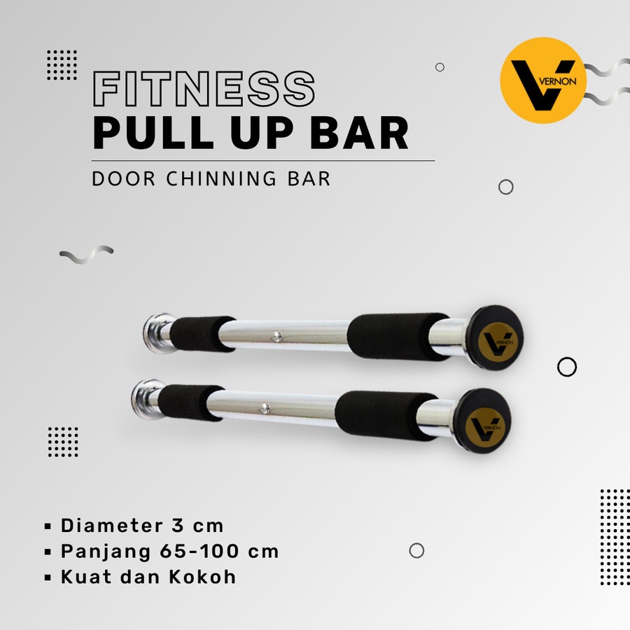 Jual Pull Up Bar Dinding Tembok Pintu Door Alat Fitnes Kettler 60-100cm ...