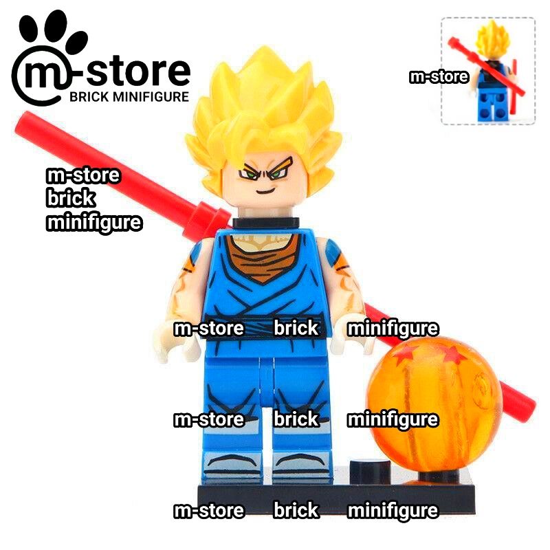 Jual brick dragon ball vegeta bejita mini toy figure | Shopee Indonesia