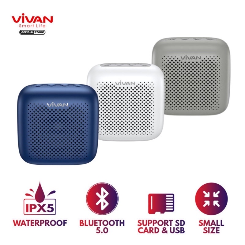 Jual VIVAN Speaker Bluetooth VS1 Portable Wireless Outdoor Waterproof ...