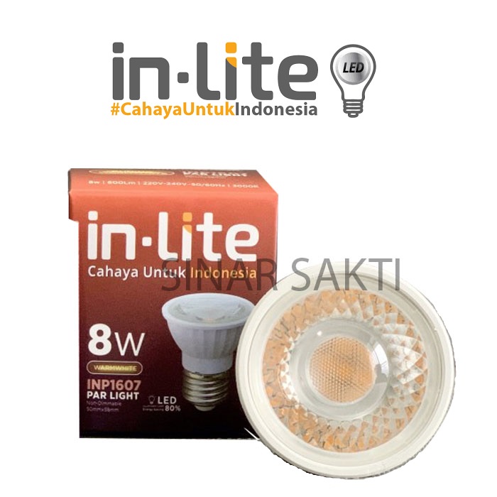 Jual INLITE Lampu Sorot Led 8w 8 Watt INP1607 Lampu Spotlight Inlite ...