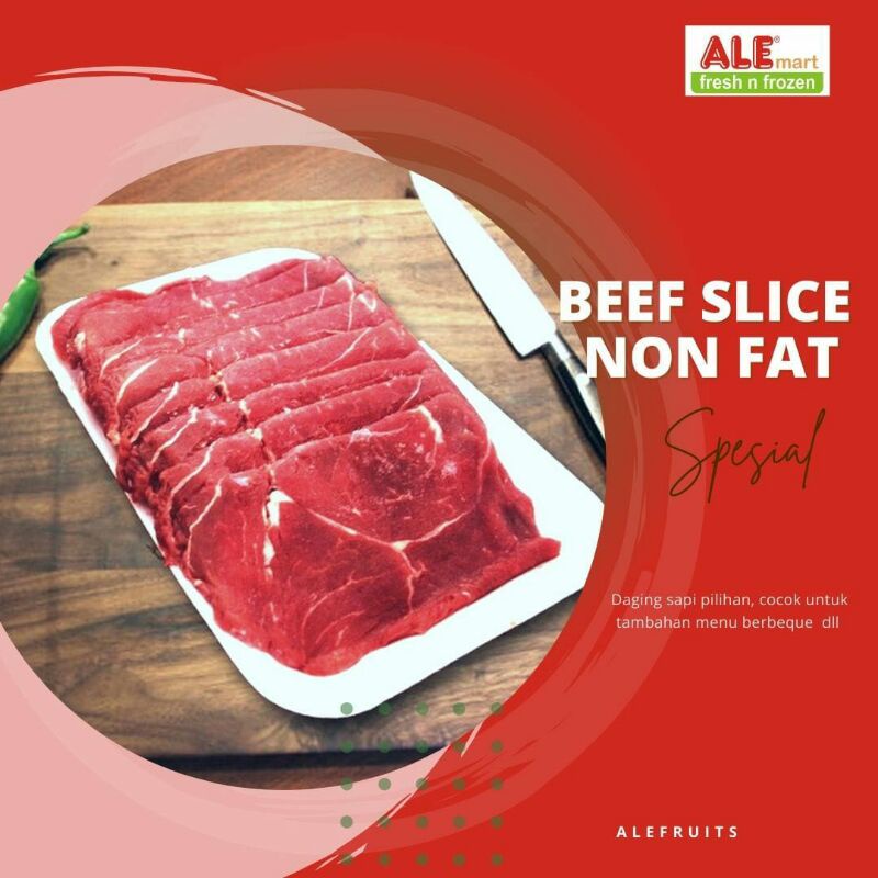 Jual Sirloin daging non lemak slice,daging non lemak di slice beku ...