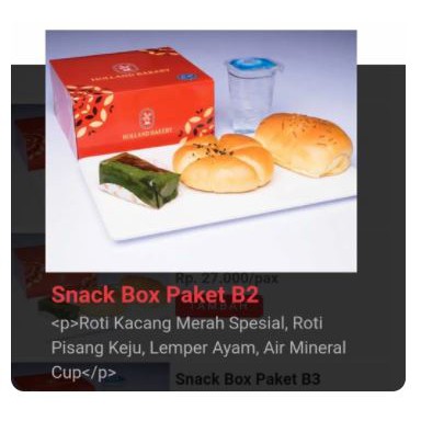 Jual Paket Snack Box Holland Bakery | Shopee Indonesia