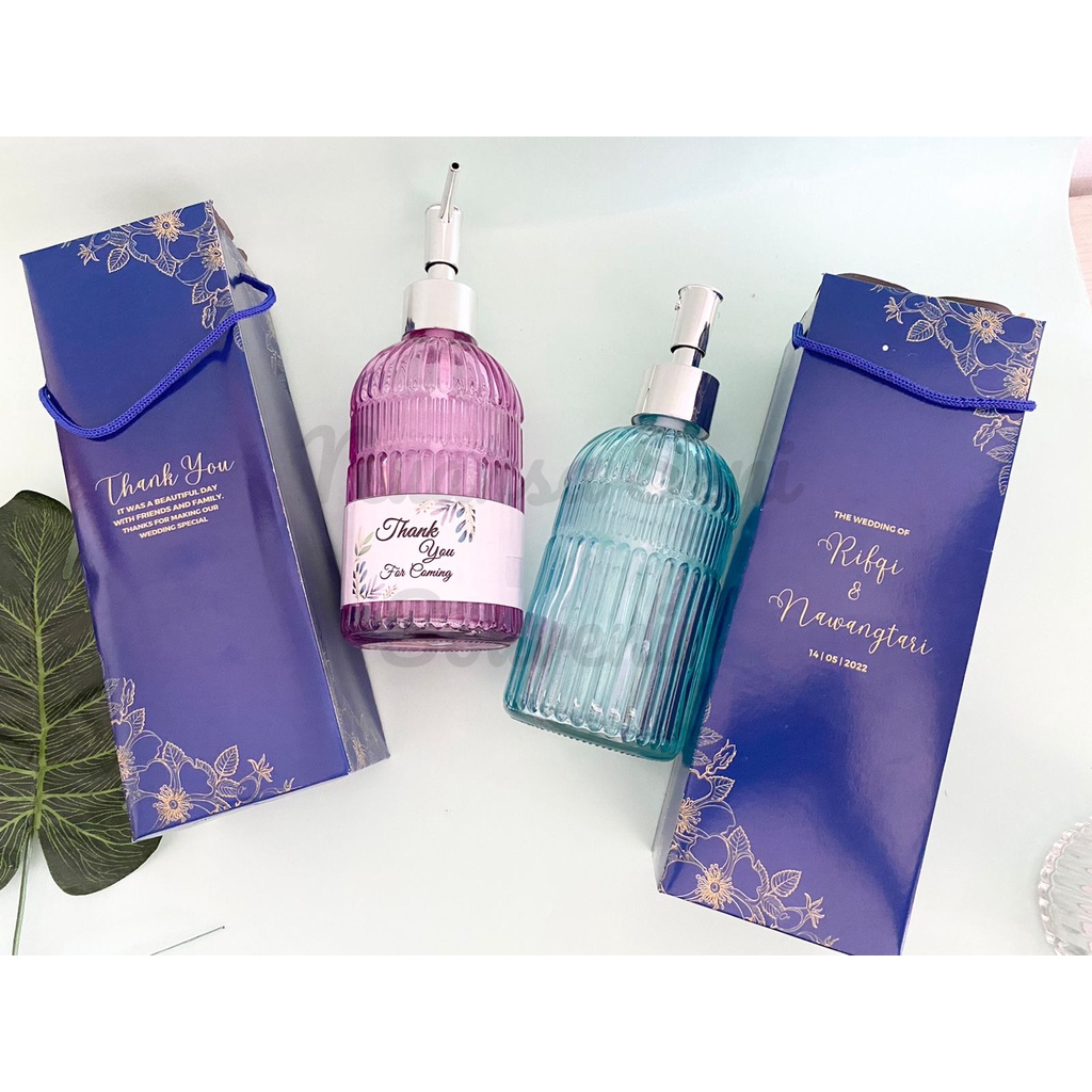 Jual Souvenir Botol Kaca Sabun Botol Dispenser Sabun Botol Kristal ...