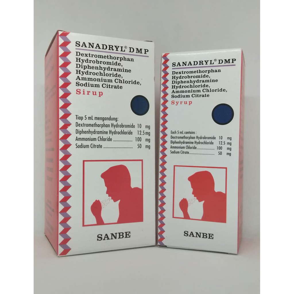 Jual Sanadryl DMP syrup - Obat Batuk Kering disertai Alergi | Shopee ...