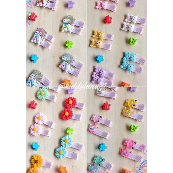Jual [Defect] Jepit Rambut Anak Perempuan Motif 3D Model Hairpin (2 pcs ...