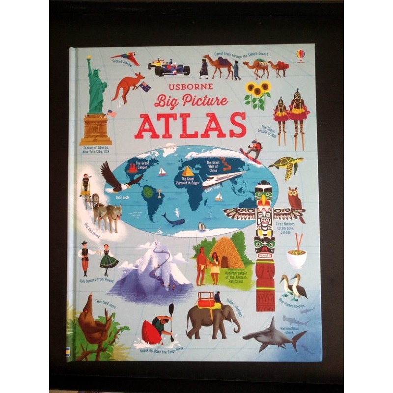 Jual USBORNE - BIG PICTURE ATLAS | Shopee Indonesia