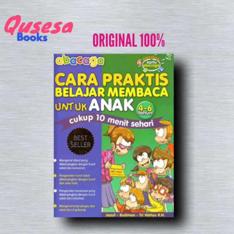 Jual ABACAGA Cara praktis belajar membaca untuk anak 4-6 tahun-Ready ...