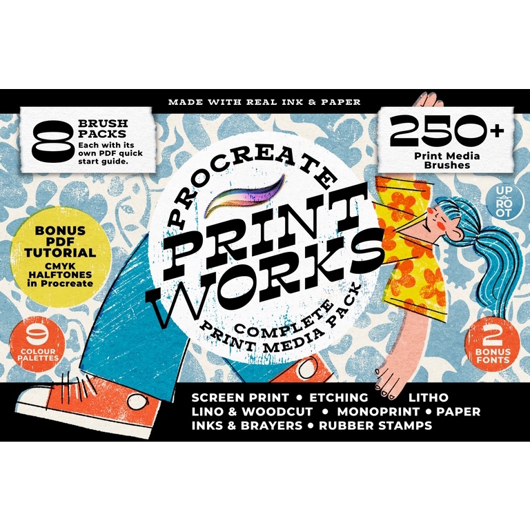 Jual Procreate Brush - Print Works – Complete Print Media Pack | Shopee ...