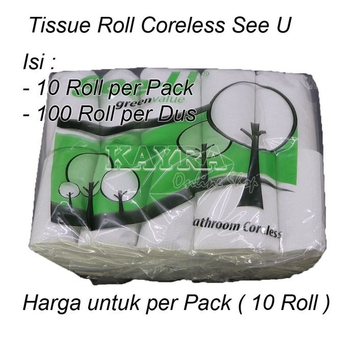 Jual Tissue Roll Coreless See U/Tissue Toilet/Tanpa Tulang | Shopee ...
