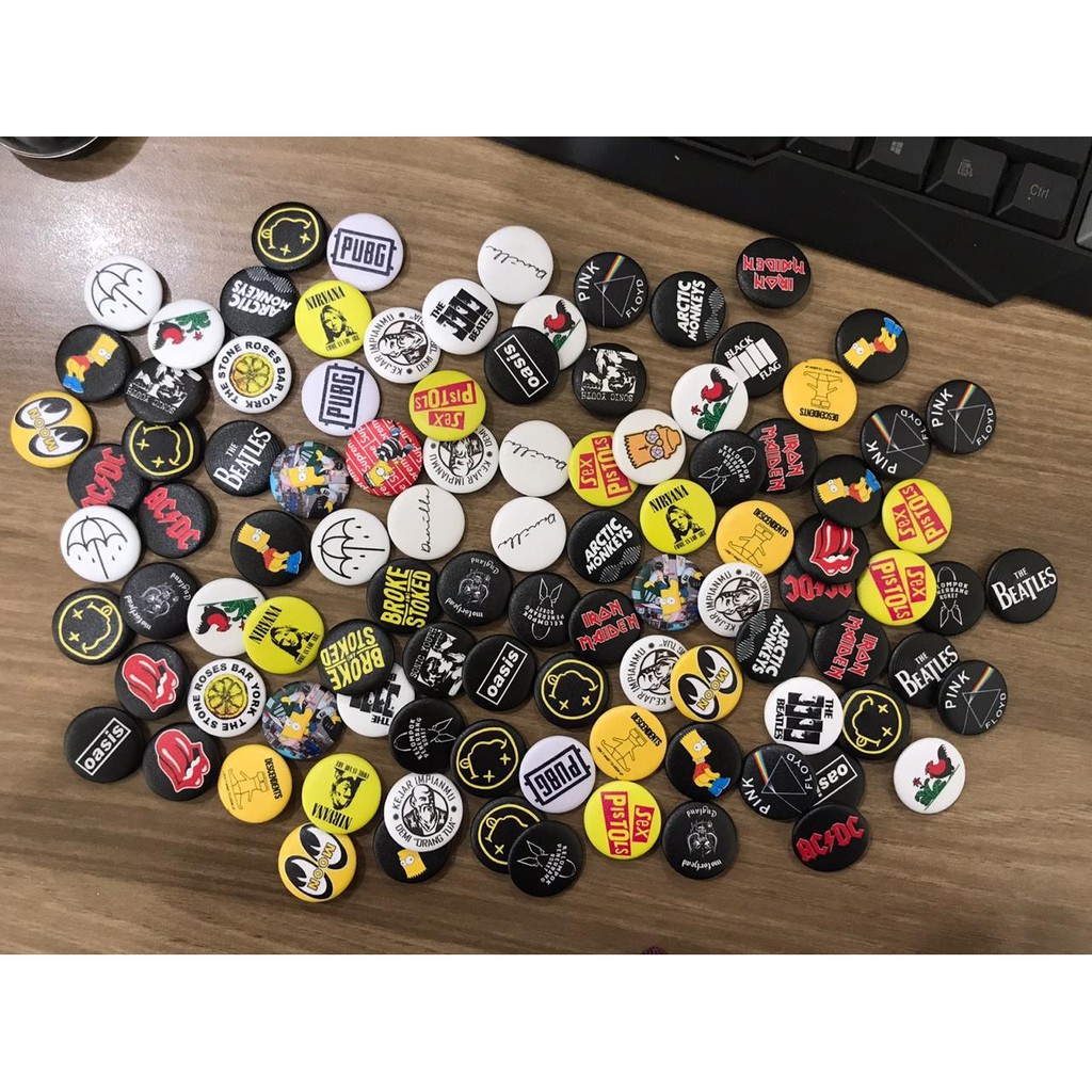 Jual 10 PCS BUTTON PIN KEREN 1 INCH | Shopee Indonesia