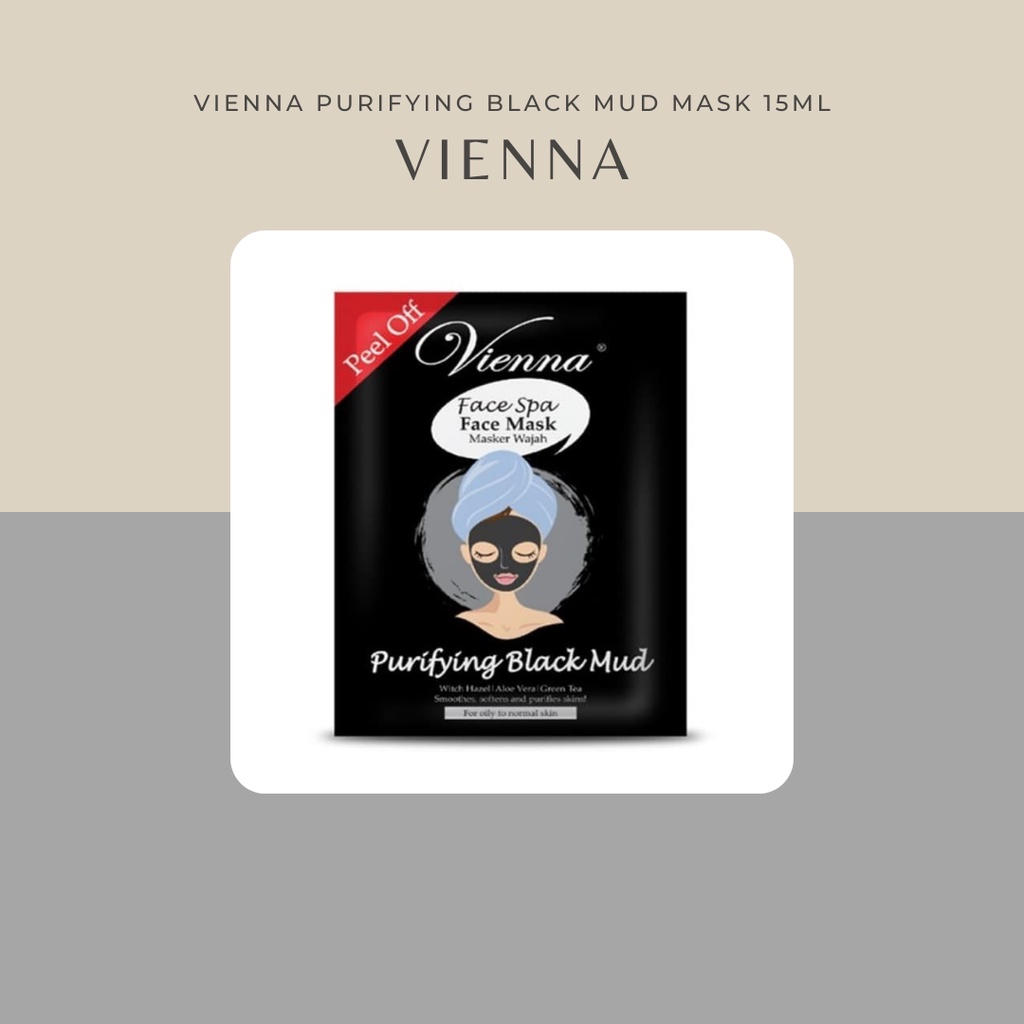 Jual Vienna Face Spa Purifying Black Mud 15ml | Shopee Indonesia