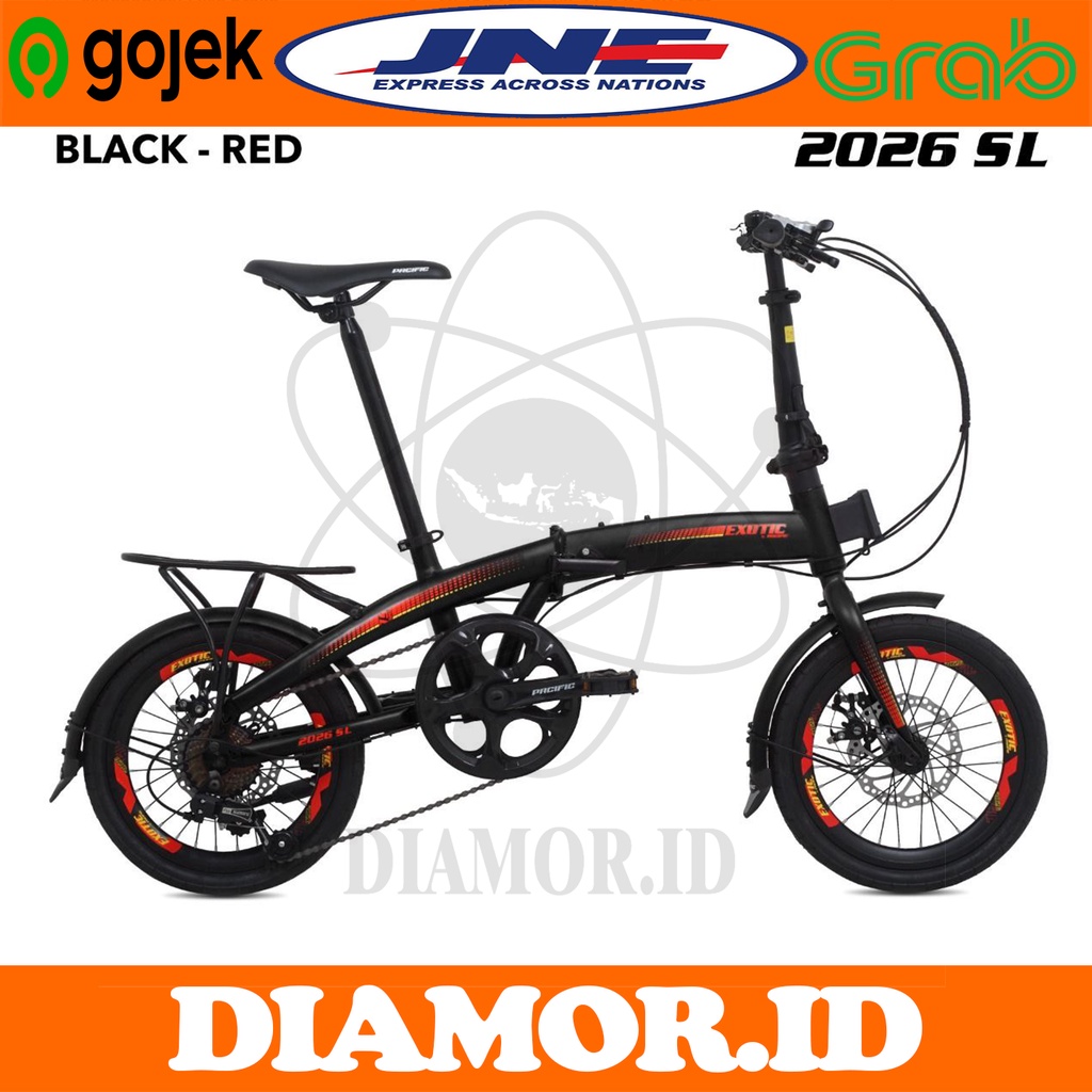Jual Sepeda Lipat 16 inch Exotic 2026 SL Shimano 7 Speed NEW 2022 ...