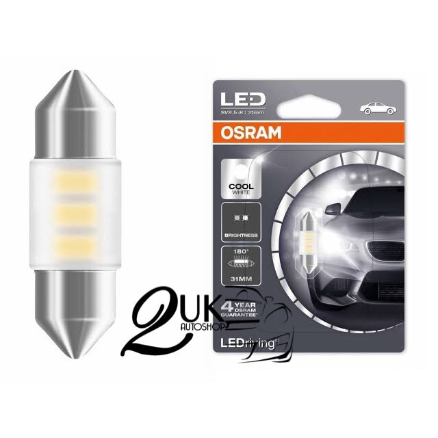 Jual Lampu LED Festoon Cool White OSRAM 6431CW untuk Cabin Plat ...