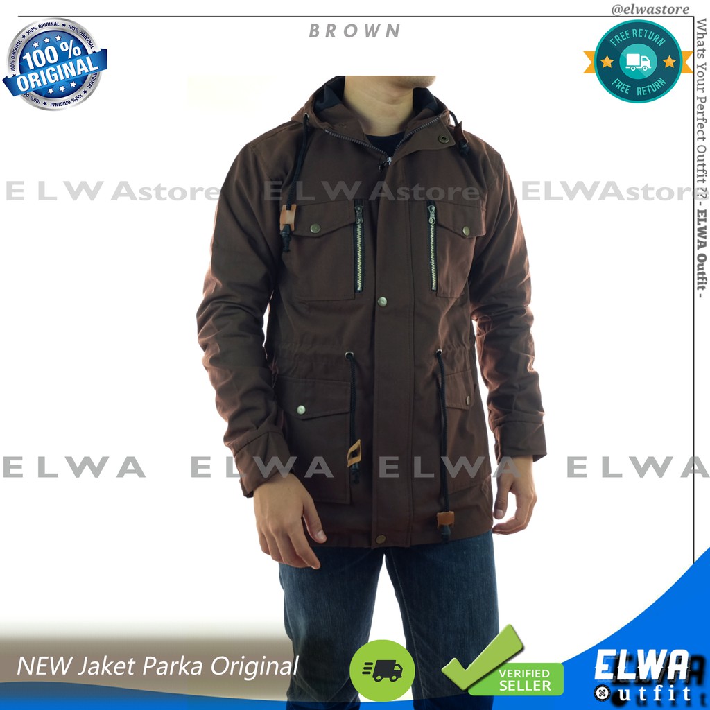 Jual MURAH Jaket Gunung Parka Pria / Cowok Original Distro - Brown MJCO ...