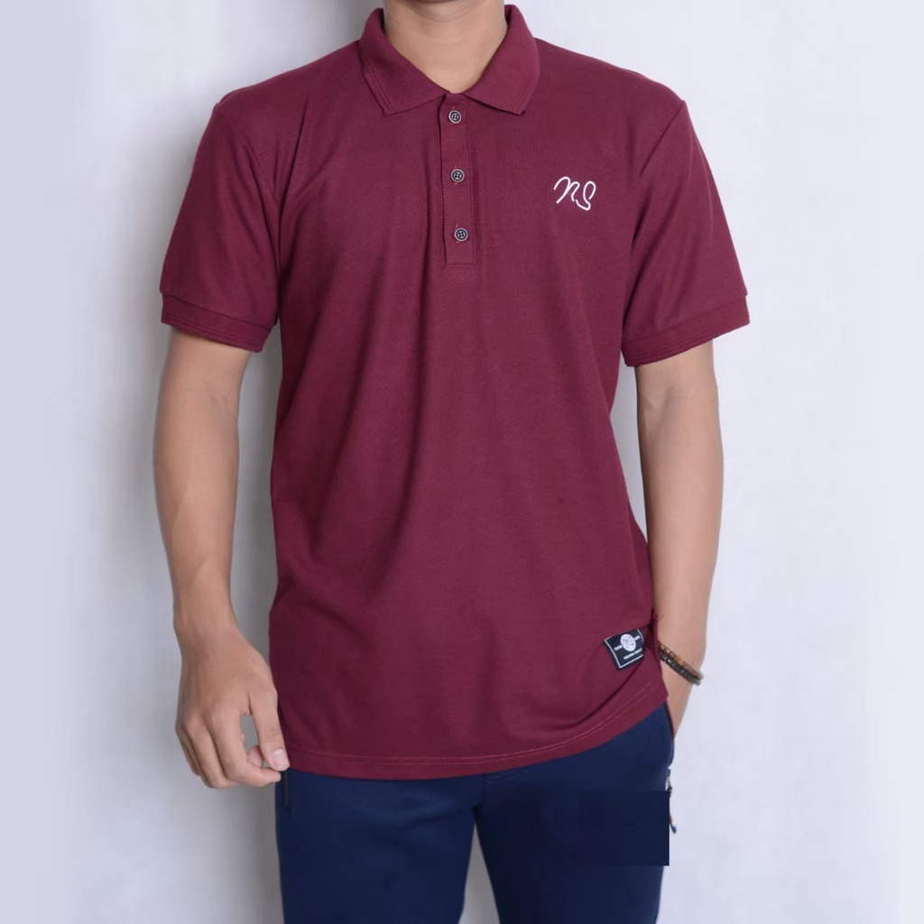 Jual Beaver Baju Kaos Polo Berkerah Kombinasi Bahan Lacoste Cotton CVC 24s Premium | Shopee ...