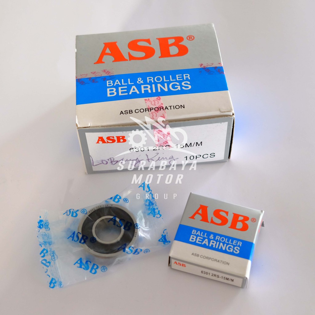 Jual Laher Bearing Motor 6301 2RS-15MM ASB Lubang RXK As Besar | Shopee ...