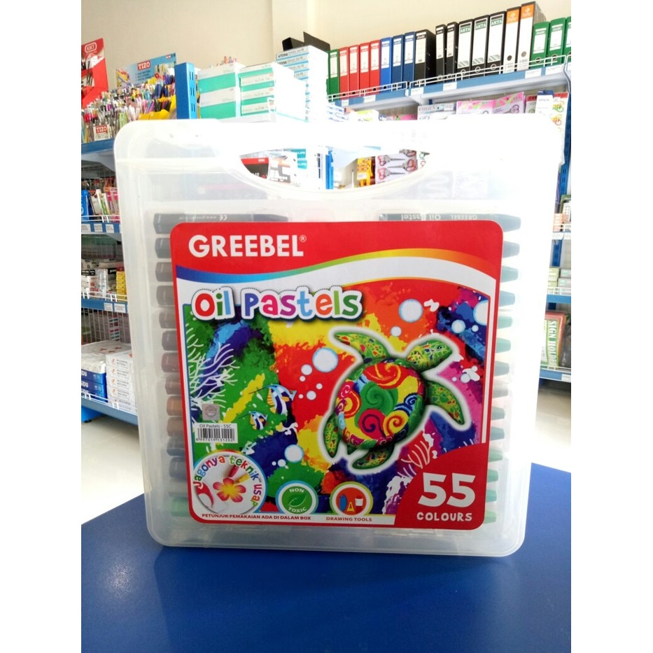 Jual Crayon 55 warna Greebel | Shopee Indonesia