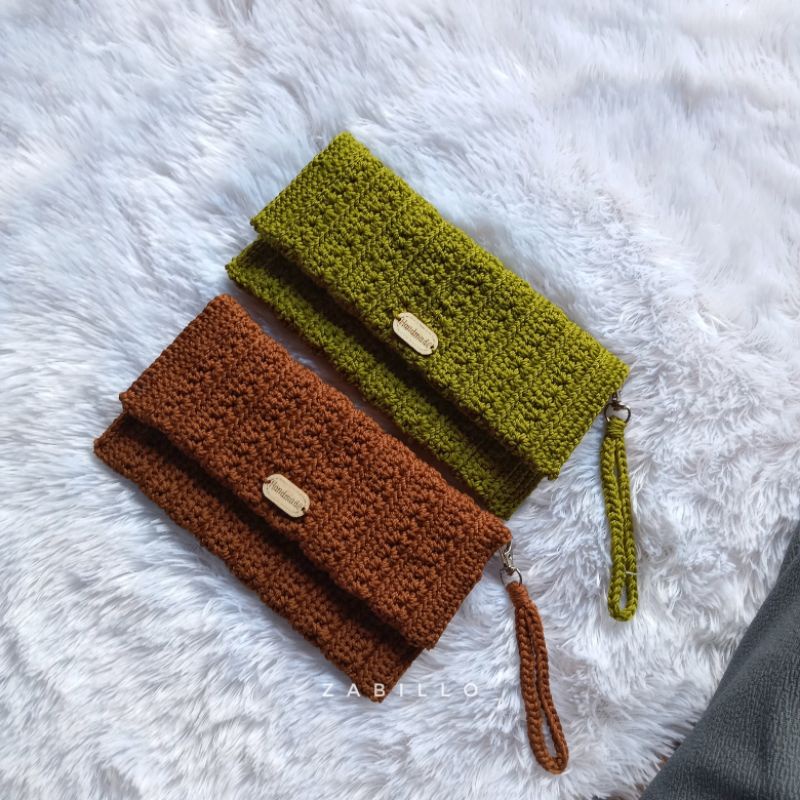Jual Zabillome Dompet Rajut| Crochet Wallet | Muat Hp dan kartu ...