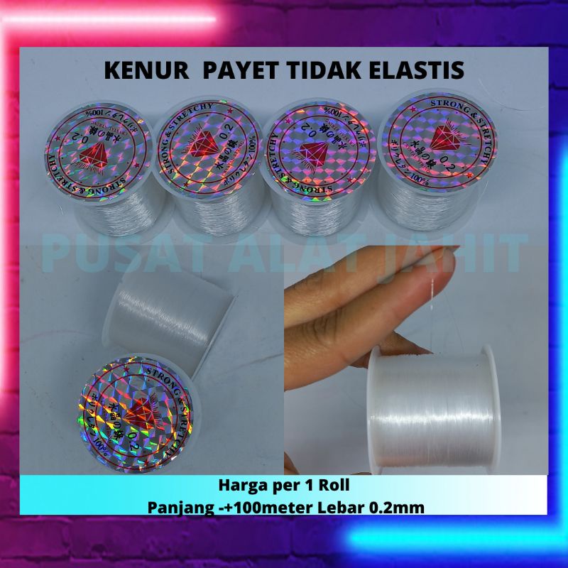 Jual TALI BENANG SENAR KENUR PANCING KECIL KAKU TIDAK ELASTIS MOTE MUTE ...
