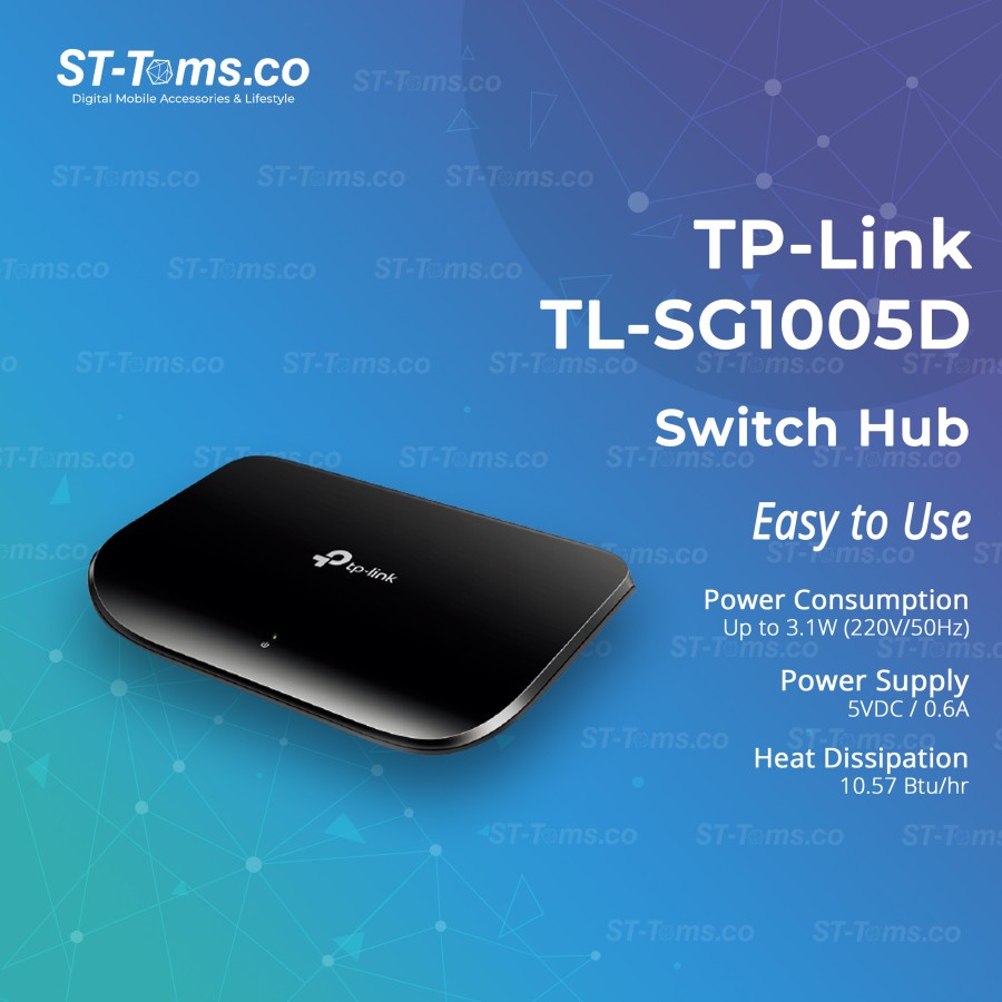 Jual TP-LINK TL-SG1005D TPLink 5 Port Gigabit Desktop Switch Hub | Shopee Indonesia