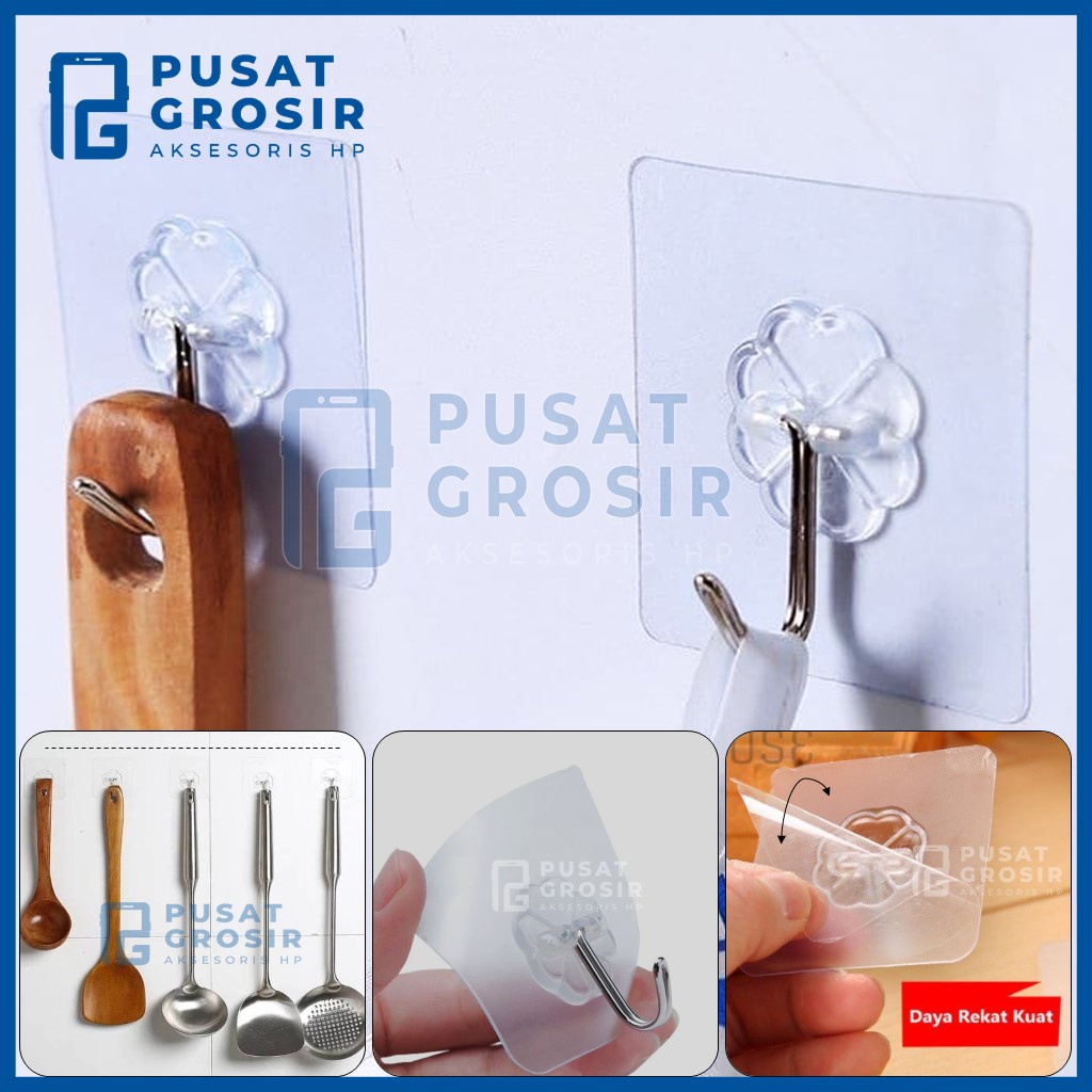 Jual Gantungan hook tempel dinding Multifungsi Cantolan serbaguna ...