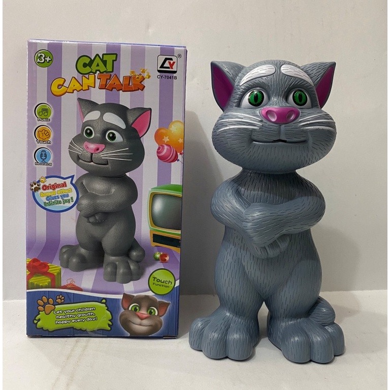 Jual Mainan Anak Talking Singing Tom Cat Medium Kucing Bicara | Shopee ...