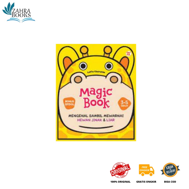 Jual AG - MAGIC BOOK MENGENAL SAMBIL MEWARNAI HEWAN JINAK & LIAR (BONUS ...