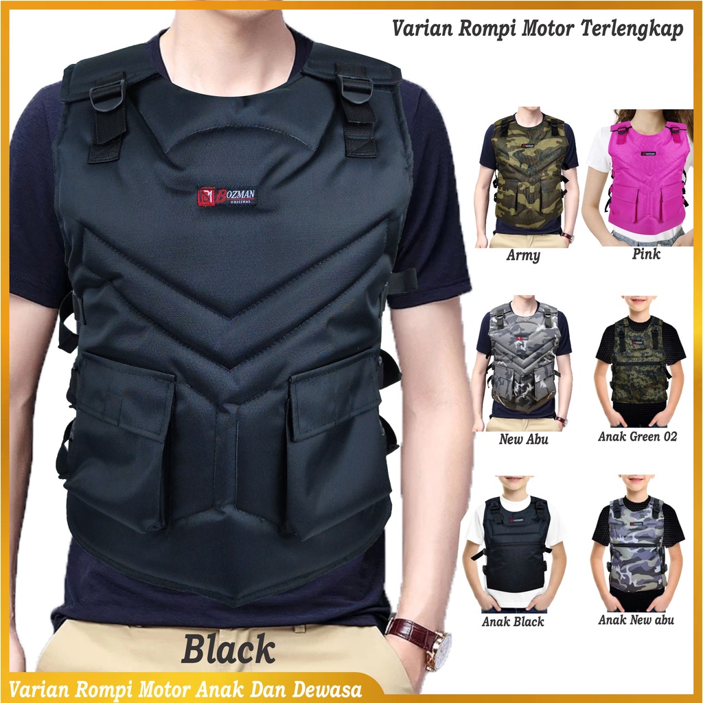 Jual ROMPI MOTOR ANTI ANGIN PELINDUNG DADA TOURING/BIKERS | Shopee ...