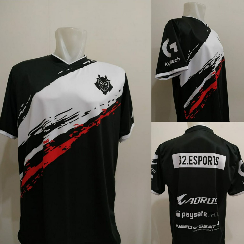 Jual Baju Kaos Jersey Gaming G2 ESPORT APEX,LOL,CSGO,FORNITE Free ...