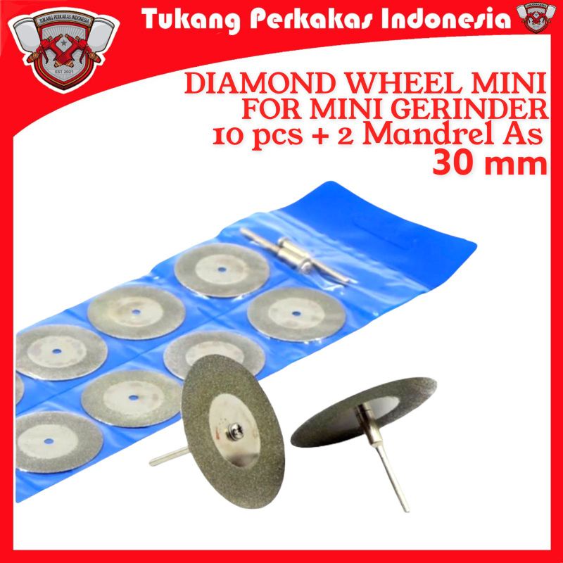 Jual 30MM MATA BOR CUTTING DISC PENGHALUS POTONG MINI RODA GRINDA ...