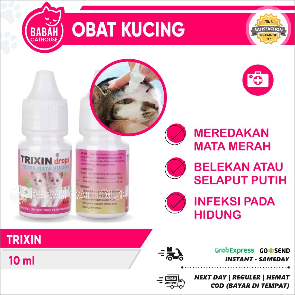 Jual TRIXIN Obat Tetes Sakit Mata Kucing Pembersih Belekan Iritasi ...