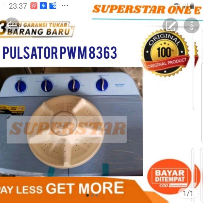 Jual Pulsator Mesin Cuci Polytron PWM-8363/pwm 9363/Pwm 9366/pwm-8363 ...