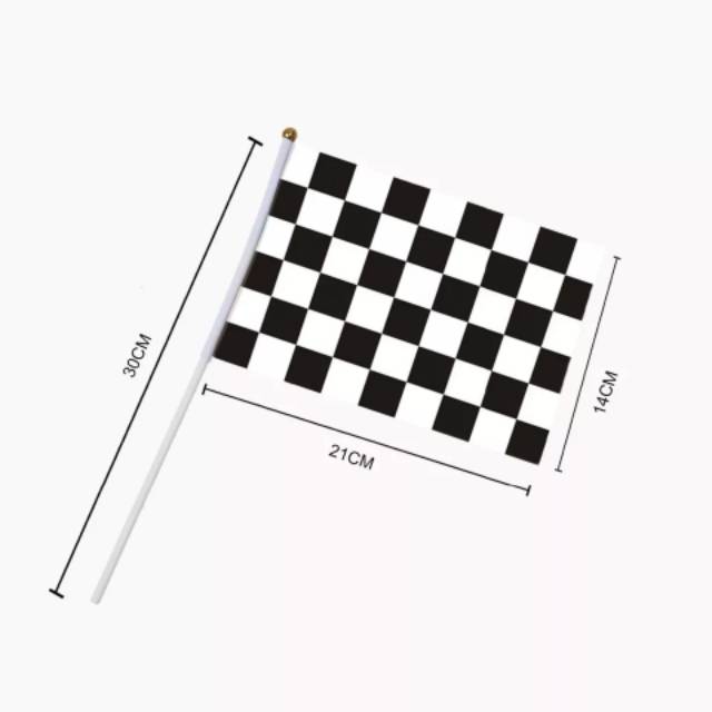 Jual Bendera tangan motif bendera balap 1 buah | Shopee Indonesia