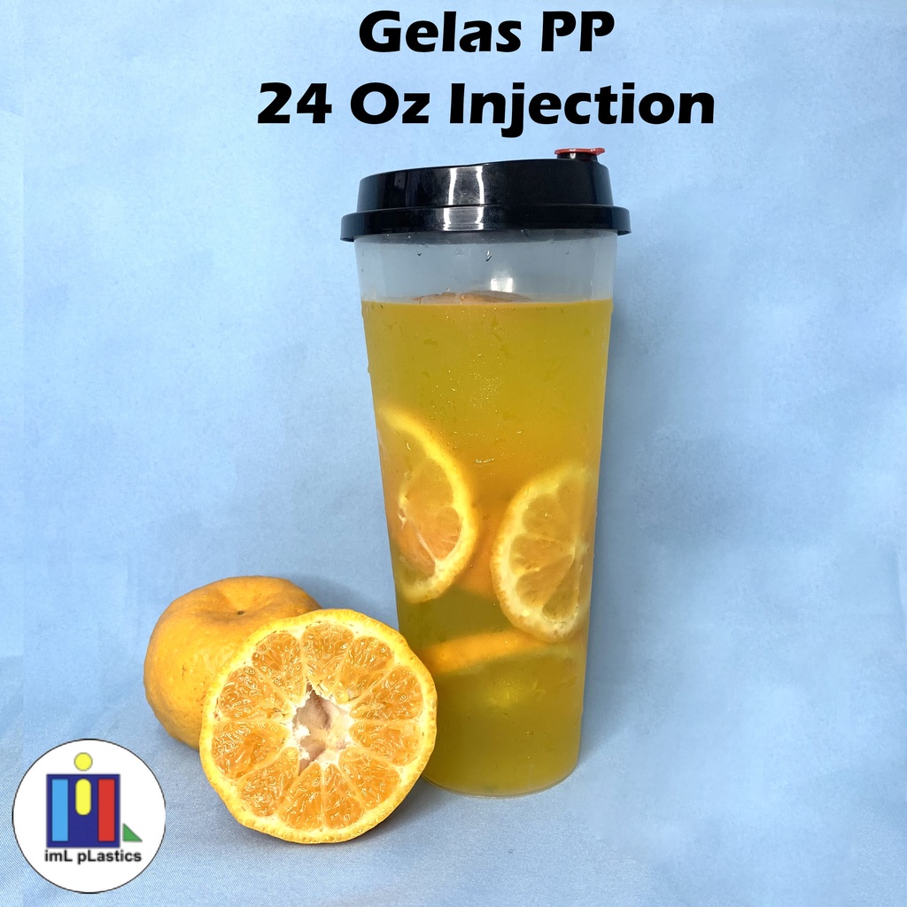 Jual GELAS CUP PP INJECTION / GELAS BOBA / GELAS CHEESE TEA 24 Oz 700ml ...