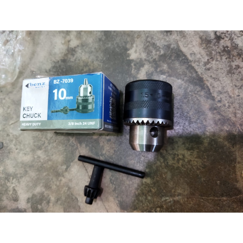 Jual Kepala Bor 10mm drat 3/8"-24UNF Nrt-Pro / Benz Drill Chuck ...