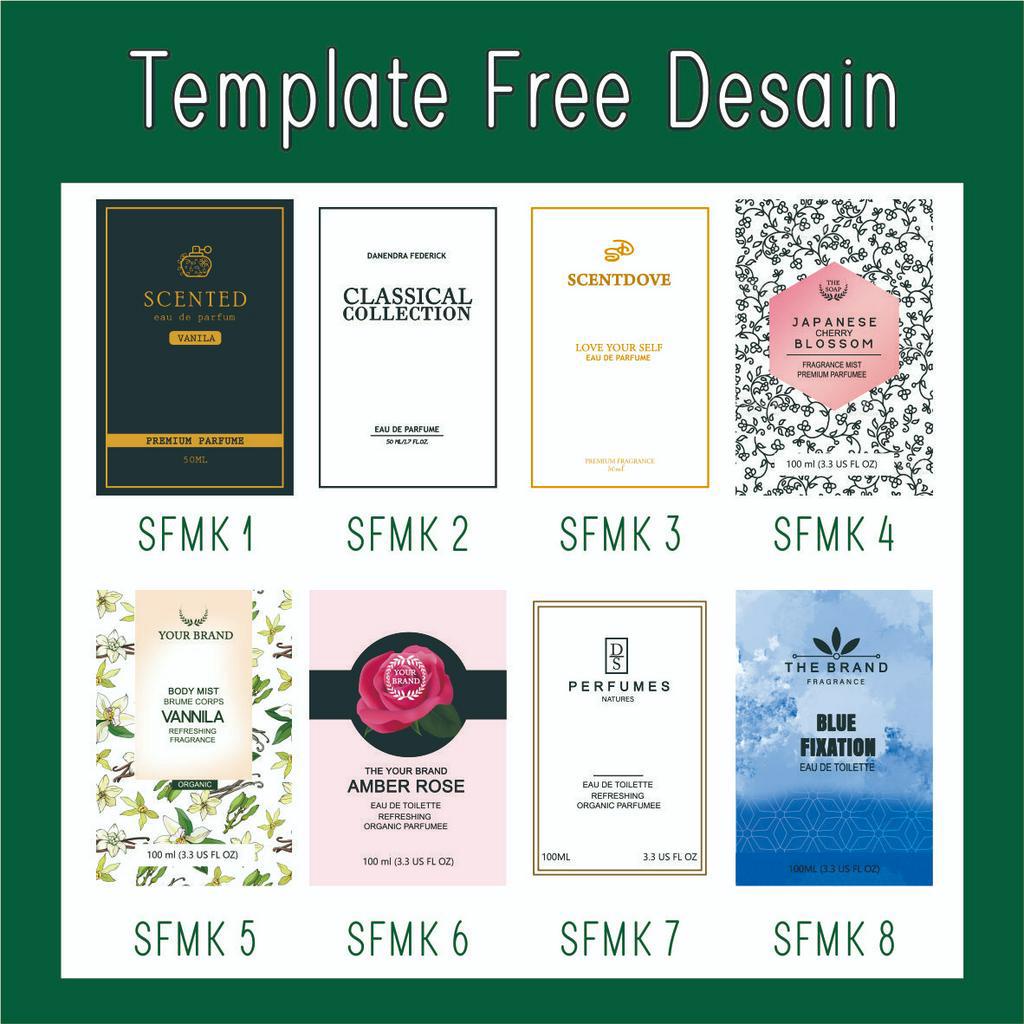 Jual Stiker Label Parfum Sticker Parfume Custom Label Wewangian ...