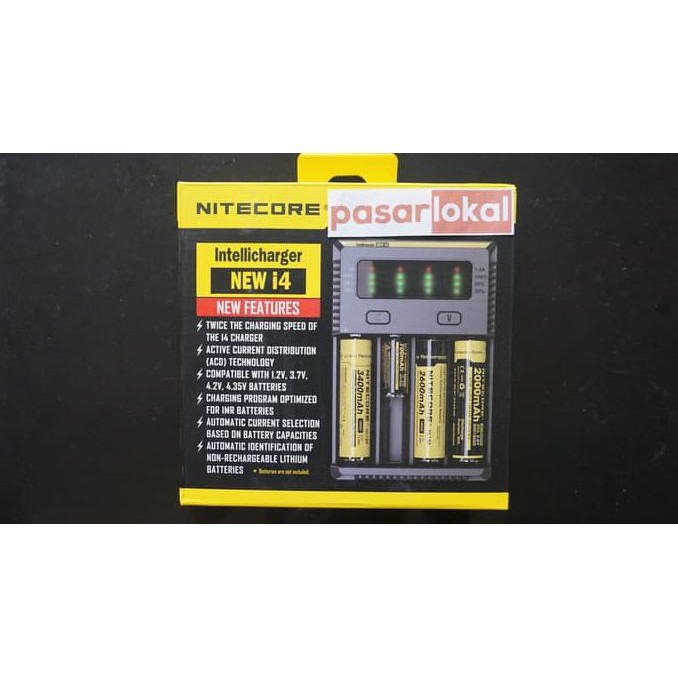 Jual Nitecore New i4 Intellicharger Universal Battery Charger 4 Slot ...
