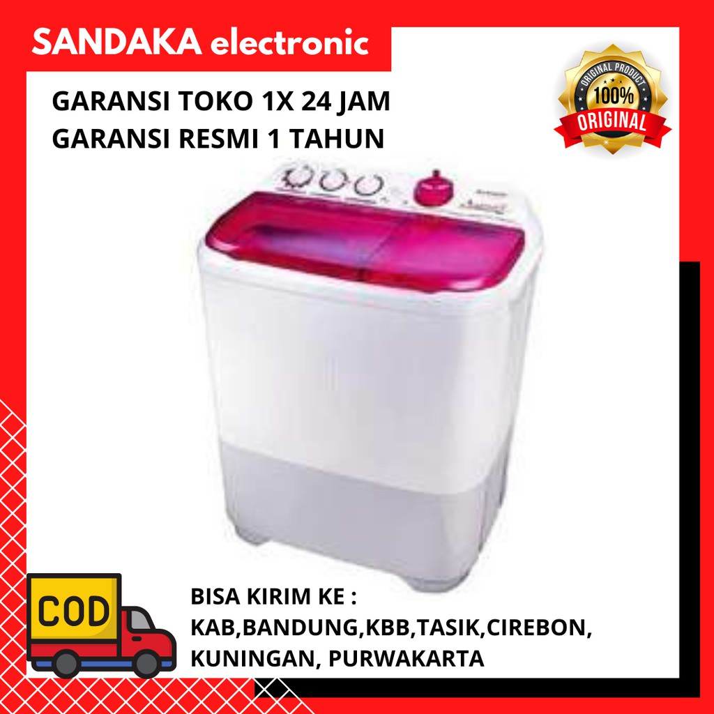 Jual Mesin cuci Sharp EST 1090 BK - VK - PK 10 kg Dolphinwave series ...