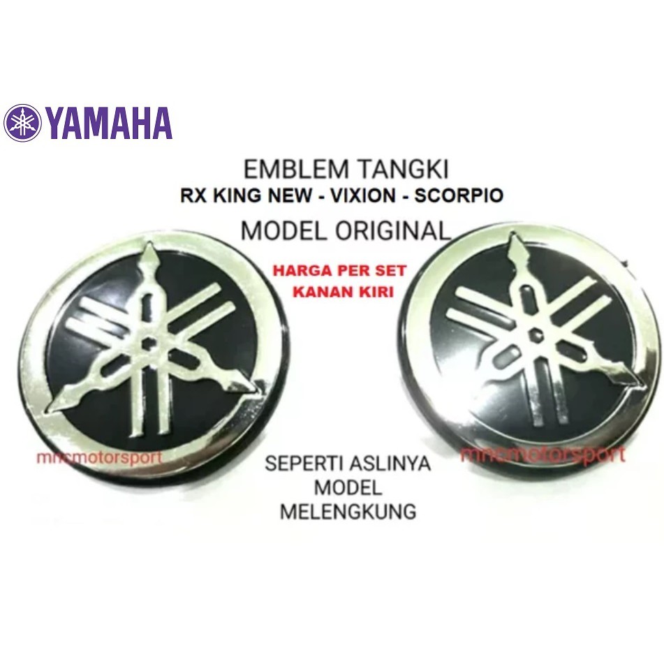 Jual EMBLEM TANGKI VIXION SCORPIO BYSON GARPU TALA MODEL BULAT ORIGINAL ...