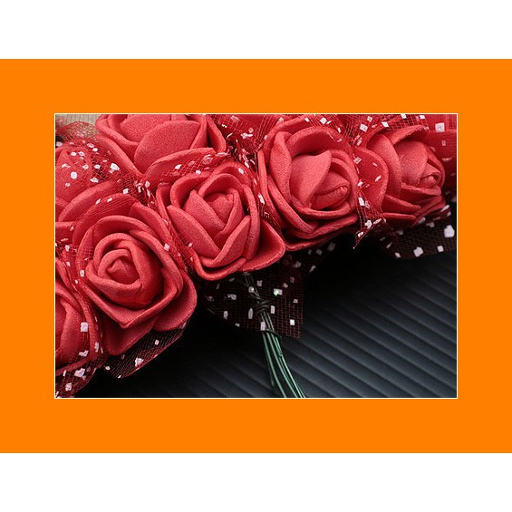 Jual 1 Ikat Aplikasi Bunga Spon Merah (APA-04) FOTON Craft | Shopee ...