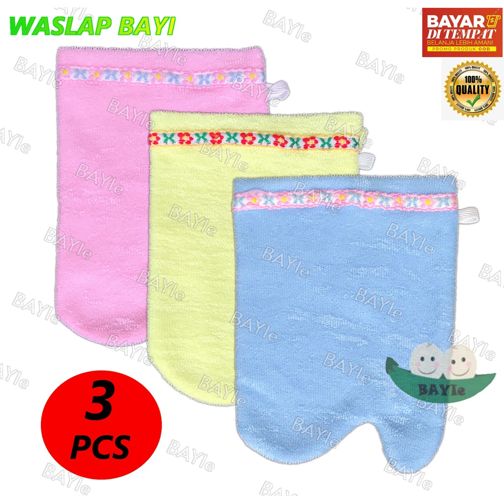 Jual BAYIe - 3 Pcs Waslap Handuk Jari / Waslap Bayi / Lap Bayi / Lap ...