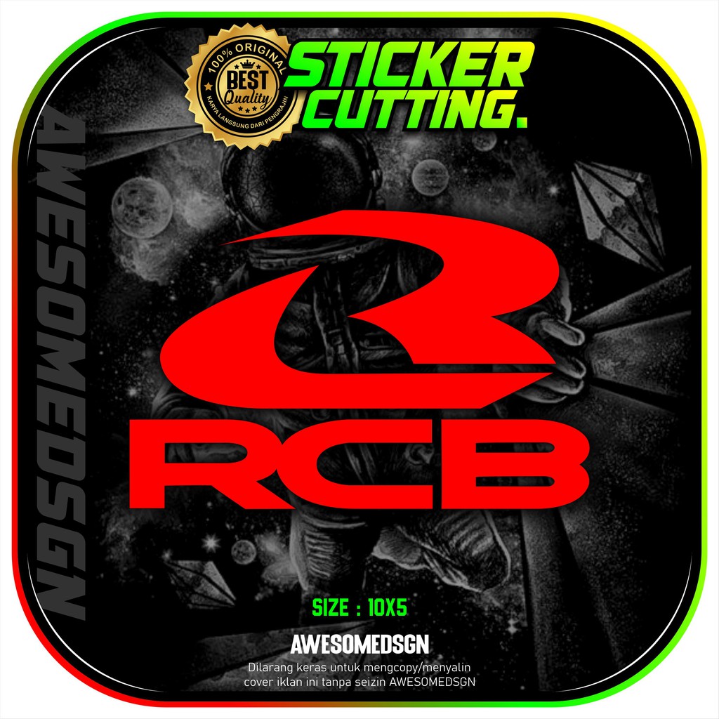 Jual STIKER CUTTING RCB RACING BOY | Shopee Indonesia