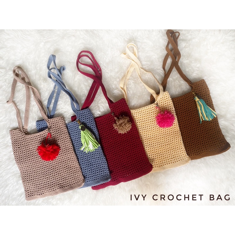 Jual IVY CROCHET BAG/TAS RAJUT 100%HANDMADE | Shopee Indonesia