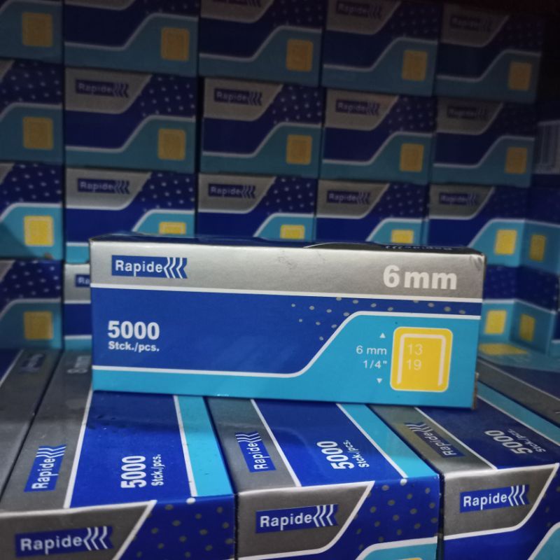 Jual ISI STAPLES RAPIDE / RAPIDE 13/8 6MM DAN 8MM 5000PCS / 6 MM / 8 MM ...