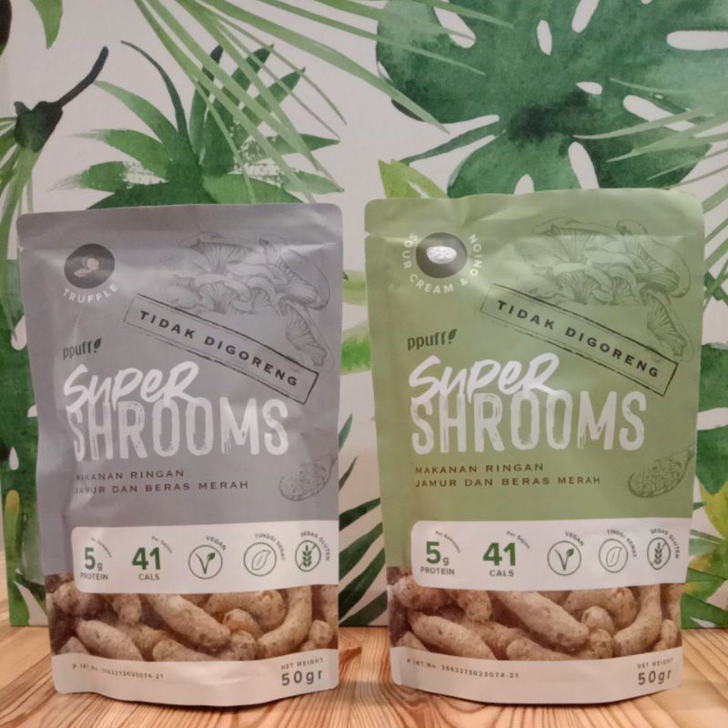Jual Ppuff SuperShrooms 50 gr ( Vegan, Tinggi Serat, Gluten Free ...