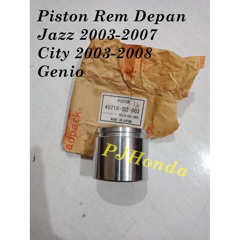 Jual Piston Rem Depan HND CITY GD8 2003-2008 . | Shopee Indonesia