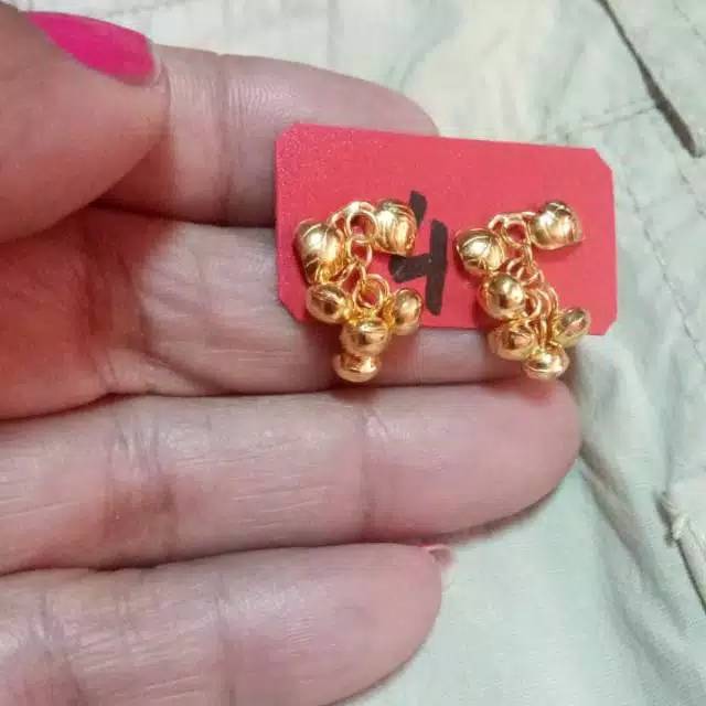 Jual Anting anggur 4 gram emas London 24K kadar 99,99% | Shopee Indonesia
