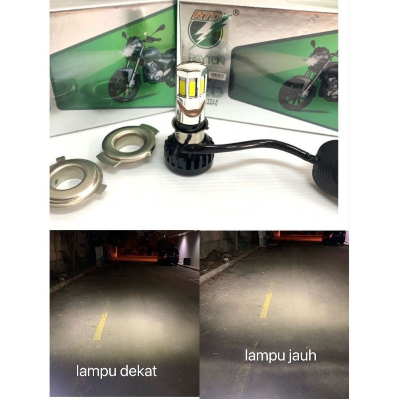 Jual RTD 6 SISI LED H6 H4 LAMPU UTAMA MOTOR MOBIL/RTD M02E/LED 6 SISI ...
