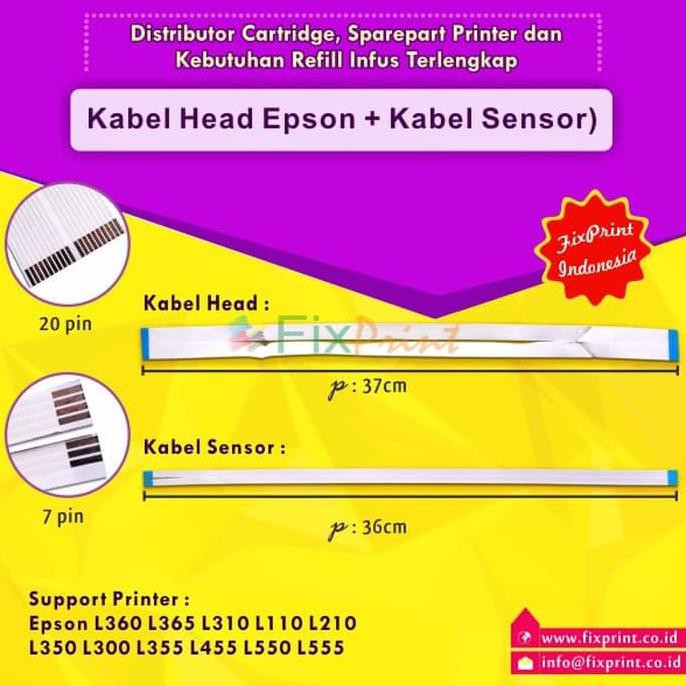 Jual Kabel Head + Sensor Printer Epson L110 L210 L220 L360 L565 L350 ...